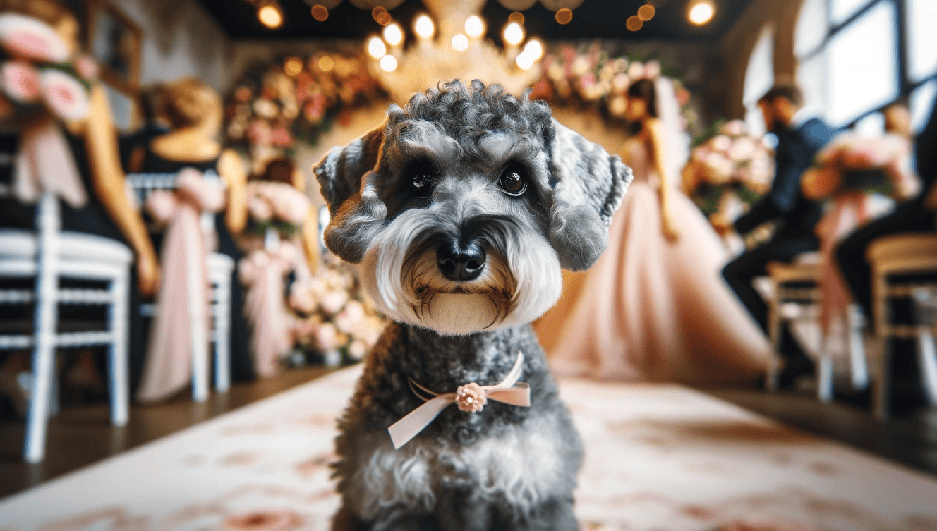 Adorable Schnoodle Wedding Photoshoots